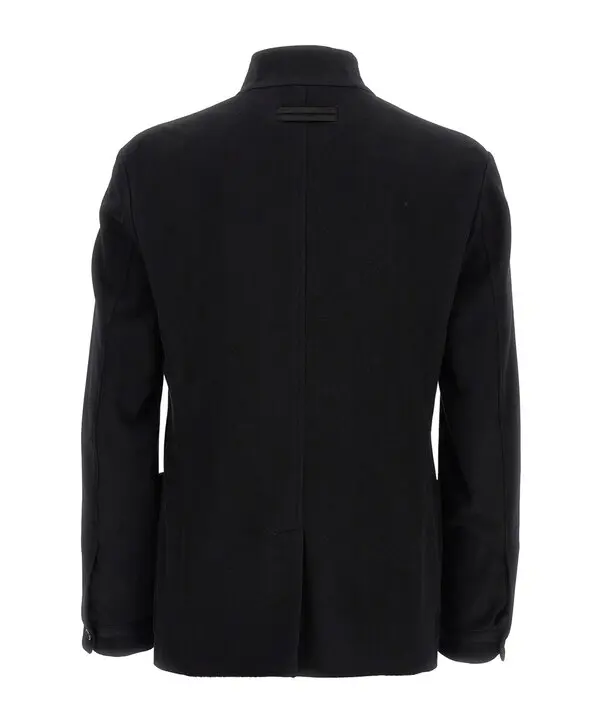 Zegna Buttoned Straight Hem Jacket