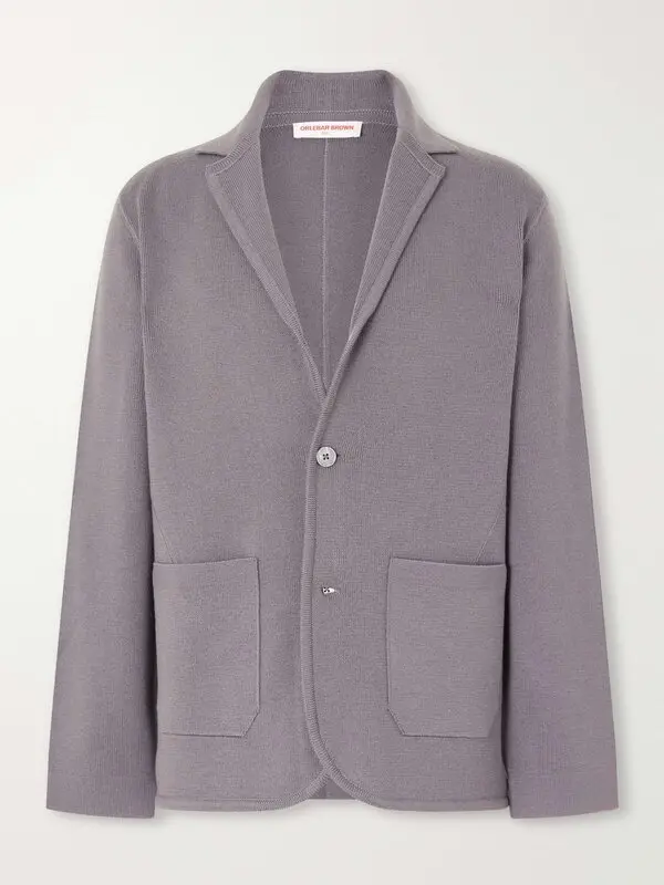 Orlebar Brown Rainer Ii Merino Wool Blazer - Gray
