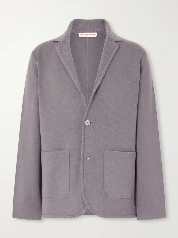 Orlebar Brown Rainer Ii Merino Wool Blazer - Gray