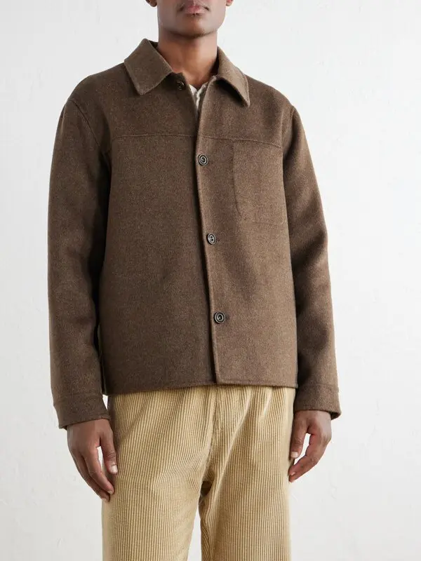 Hartford Dary Wool-blend Felt Blouson Jacket