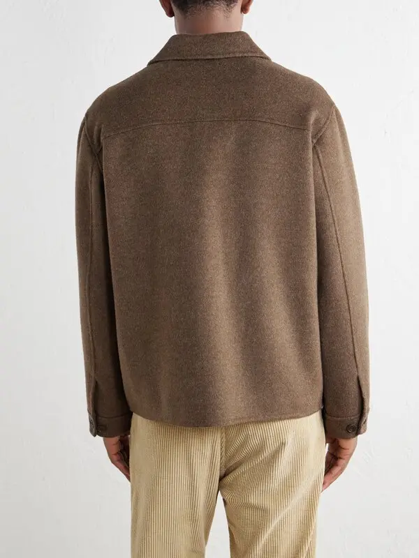 Hartford Dary Wool-blend Felt Blouson Jacket