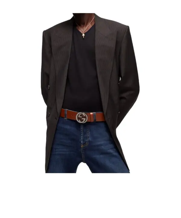 Gucci Wide Belt With Interlocking G Buckle