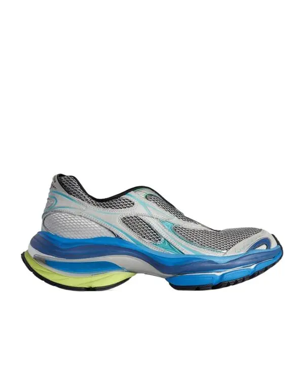 Balenciaga D'orsay Sneaker In Grey/blue/yellow - Gray/blue/yellow