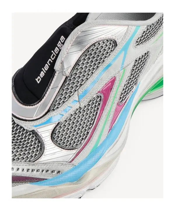 Balenciaga D'orsay Sneaker In Grey/blue/yellow - Gray/blue/yellow