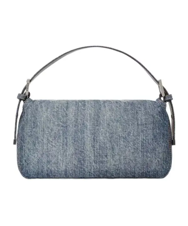 Fendi Baguette 26424 Denim Bag