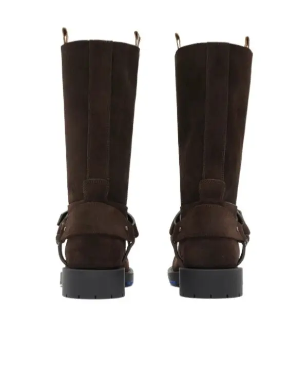Burberry Leather Soft Saddle Low Boots
