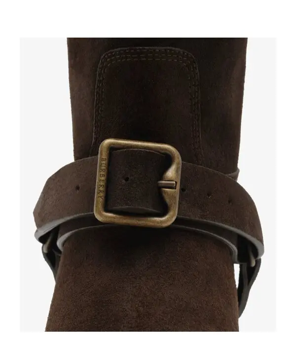 Burberry Leather Soft Saddle Low Boots