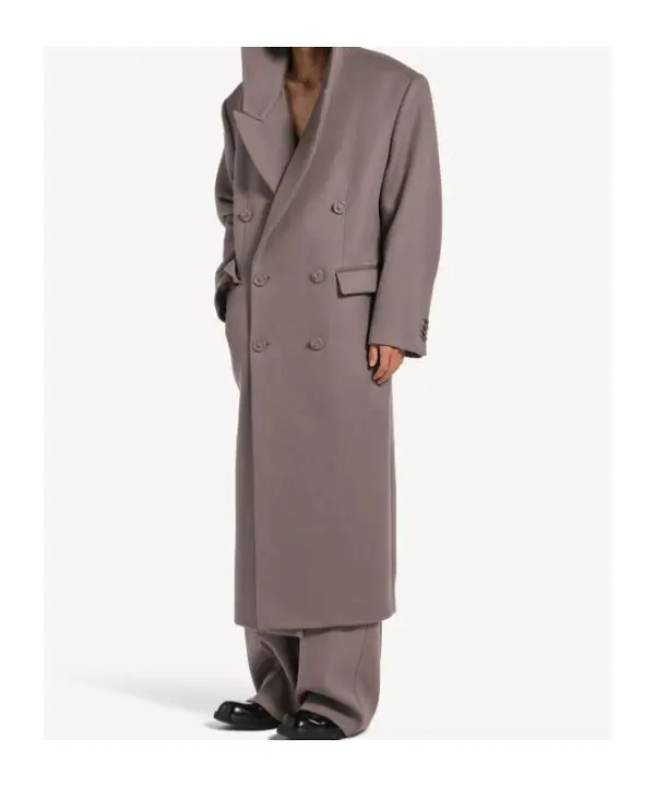 Balenciaga Hooded Tailor Coat - Smoke