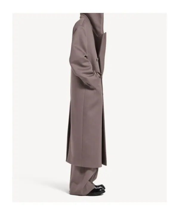 Balenciaga Hooded Tailor Coat - Smoke