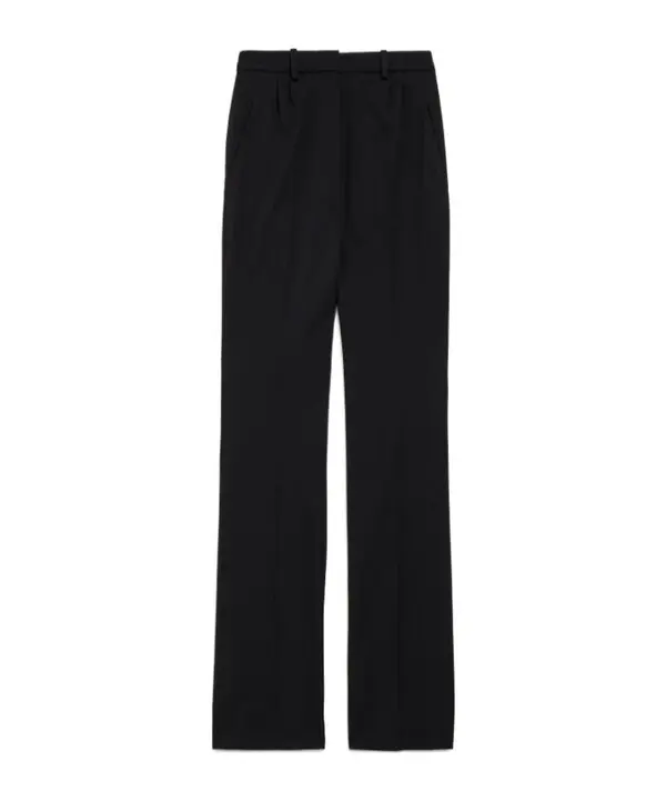 Balenciaga High Waist Slim Pants - Black