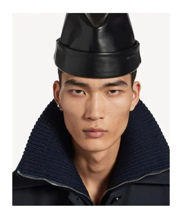Balenciaga Leather Beanie