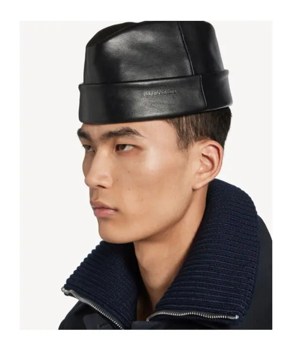 Balenciaga Leather Beanie