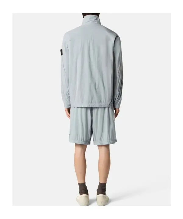 Stone Island Zip-up Overshirt With Chest Pocket