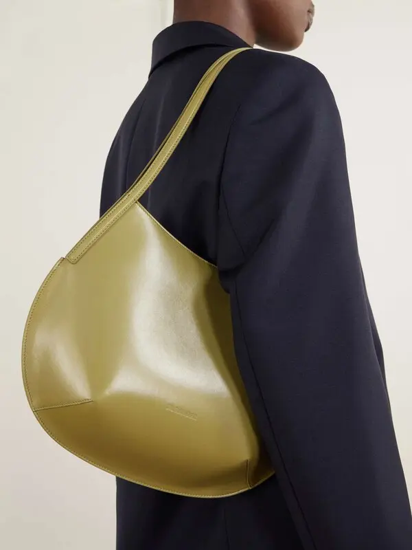 JIL SANDER Kante Leather Shoulder Bag
