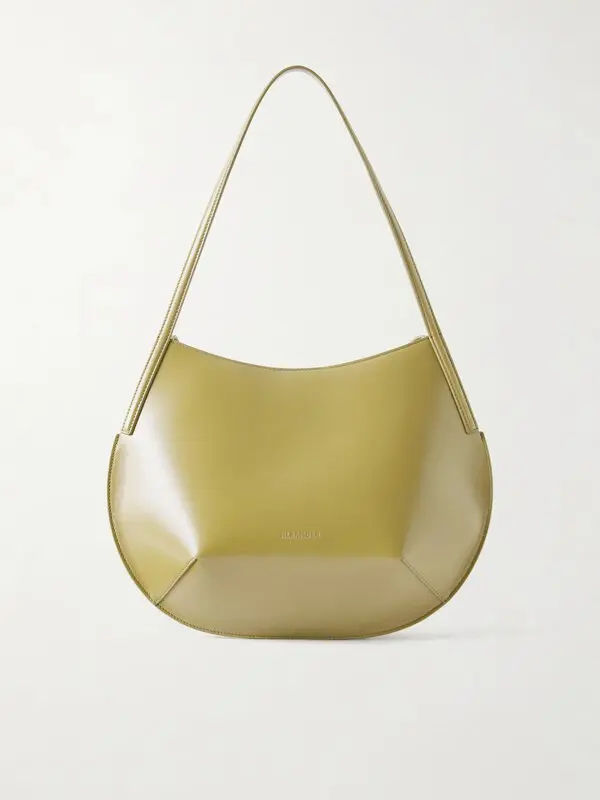 JIL SANDER Kante Leather Shoulder Bag - Yellow