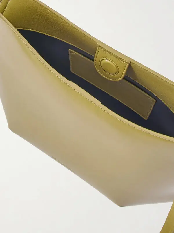 JIL SANDER Kante Leather Shoulder Bag - Yellow
