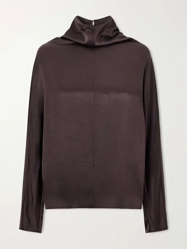 Citizens Of Humanity Ilaria Satin Blouse - Brown
