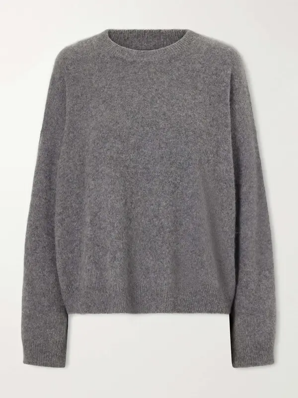 Loulou De Saison Tristan Yak And Wool-blend Sweater - Gray