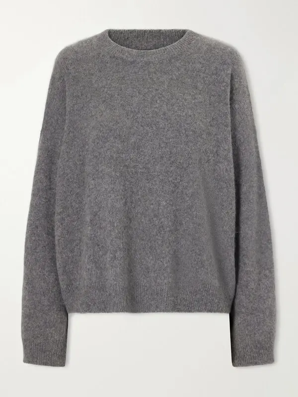 Loulou De Saison Tristan Yak And Wool-blend Sweater - Gray