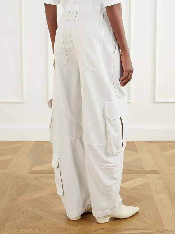 AGOLDE Ambika Utility Cotton-blend High-waist Wide-leg Jeans