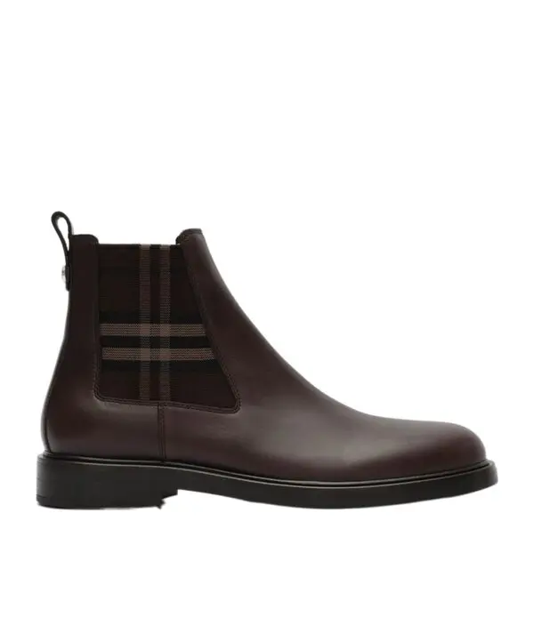 Burberry Leather Pembroke Boots