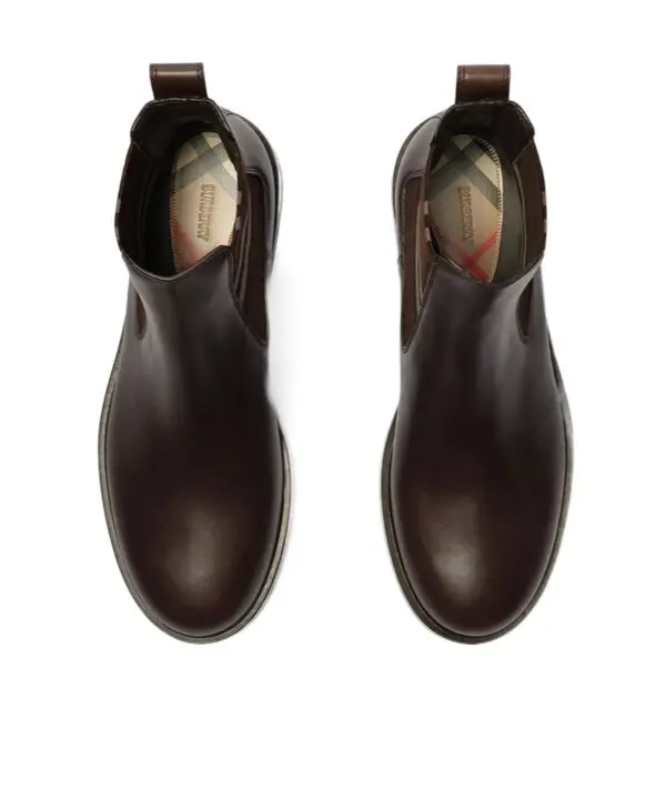 Burberry Leather Pembroke Boots