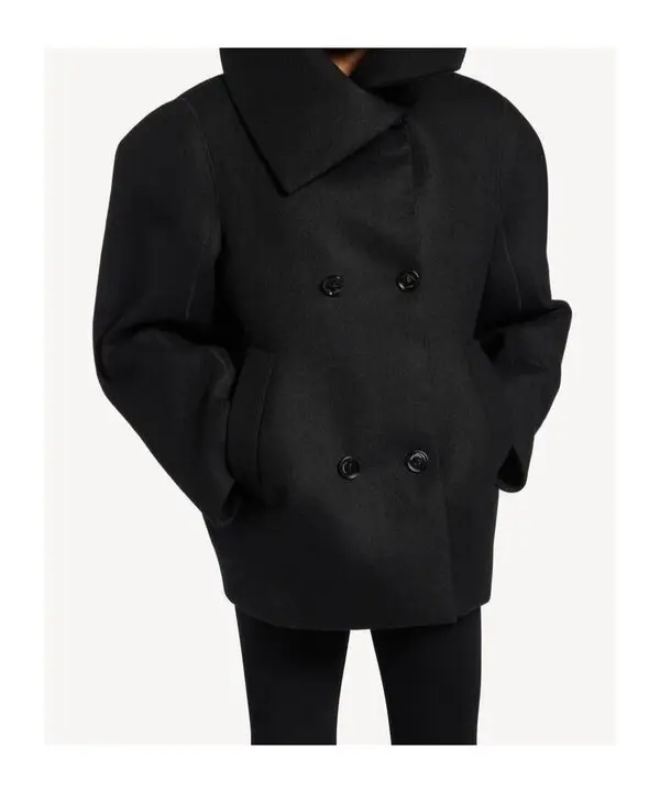 Balenciaga High Collar Peacoat