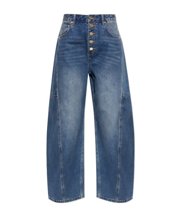 ALLSAINTS Exposedbutton Barrelleg Jeans - Indigo