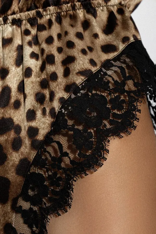 Dolce & Gabbana Dolce Gabbana Leopard Printed Bodysuit