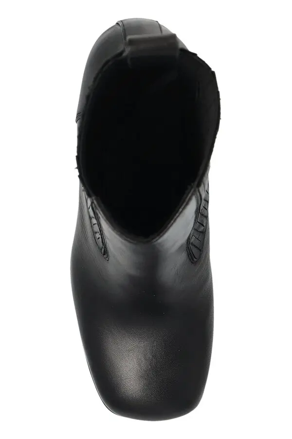 Rick Owens Platform High-heeled Ankle Boots