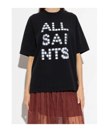 ALLSAINTS Marquee Letter Graphic Short Sleeve Tee