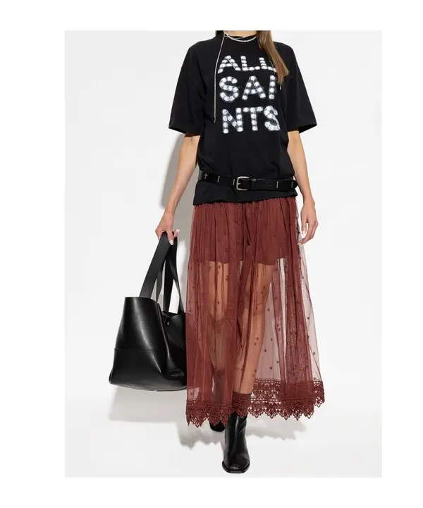ALLSAINTS Marquee Letter Graphic Short Sleeve Tee