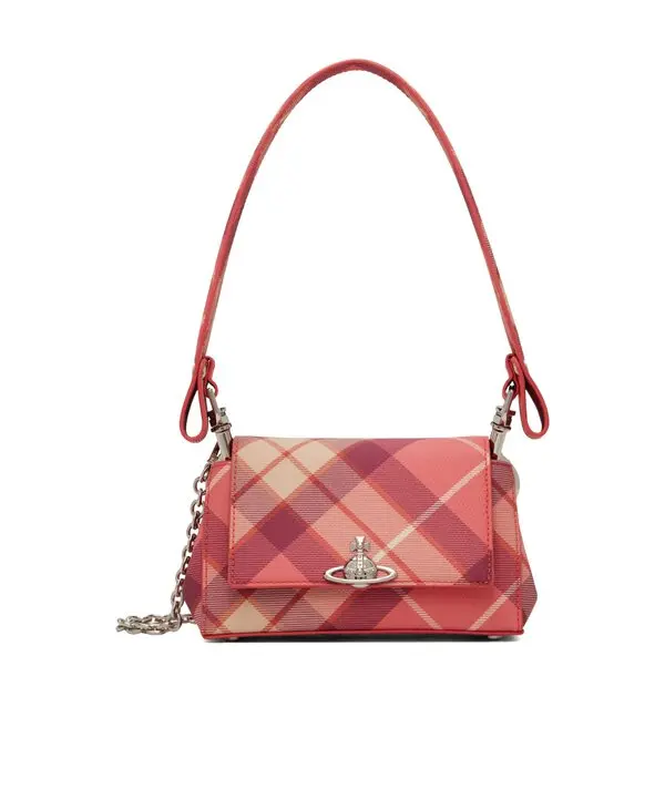 VIVIENNE WESTWOOD Hazel Flap Shoulder Bag - Pink