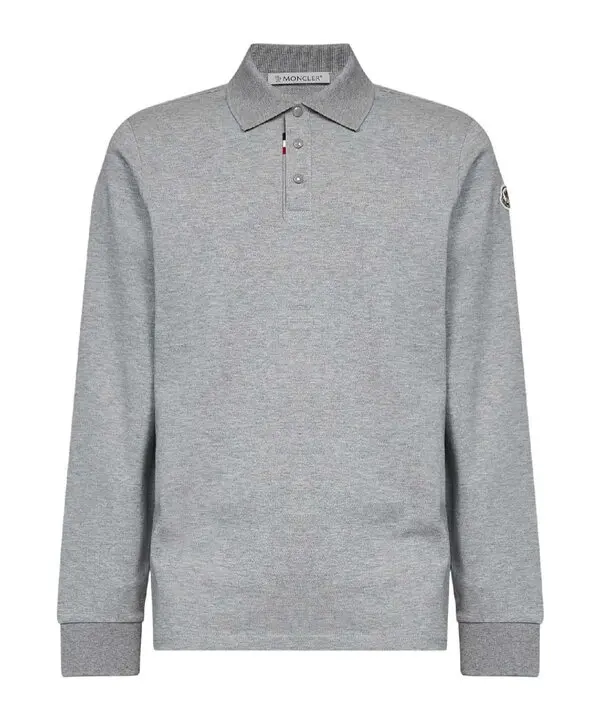 Moncler Long-sleeve Polo Shirt