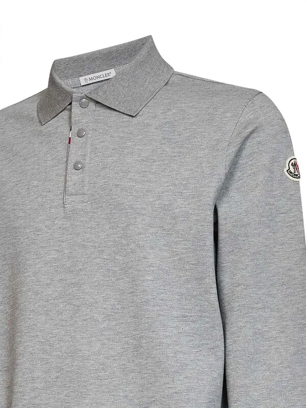 Moncler Long-sleeve Polo Shirt
