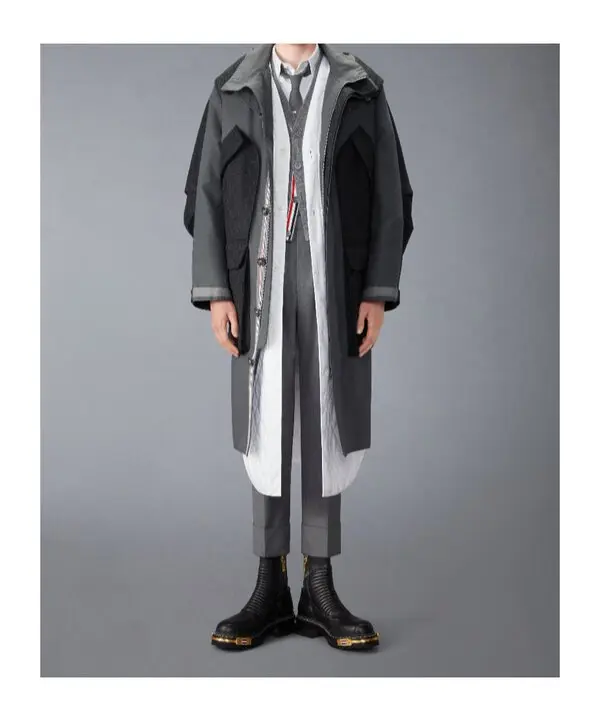 Thom Browne Merino Wool 4-bar Intarsia Anchor Cardigan
