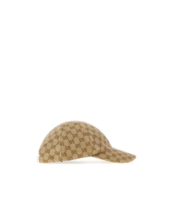 Gucci Gg Canvas Baseball Hat With Crystals