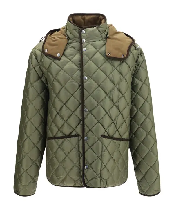 Moncler Long-sleeved Down Jacket - Green