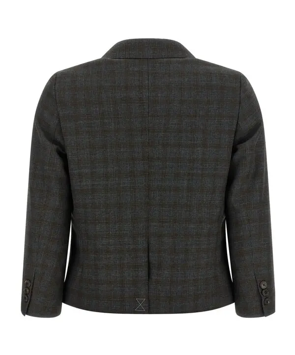 Dries Van Noten Checked Wool Blazer