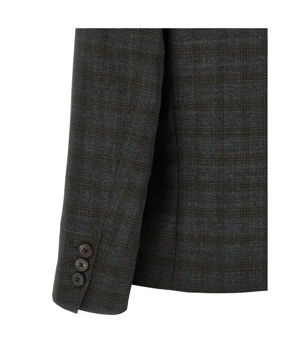 Dries Van Noten Checked Wool Blazer