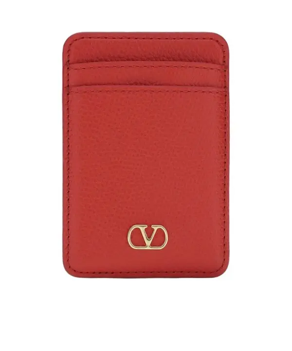 Valentino Garavani Logo Card Holder - Red
