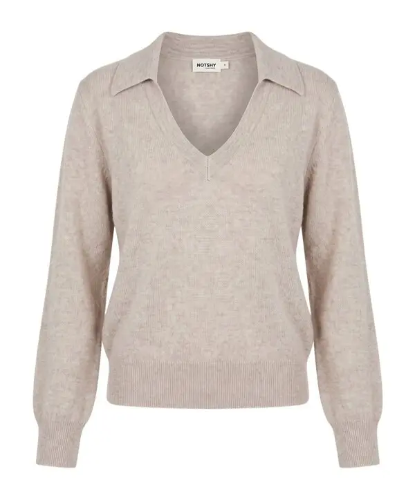 NOTSHY Palmer Polo Neck Sweater
