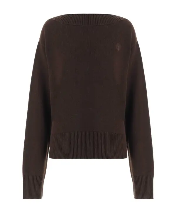 Gucci Cashmere Sweater With Crest Embroidery