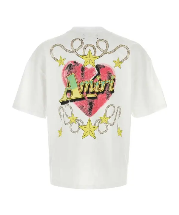Amiri Logo Printed Crewneck T-shirt