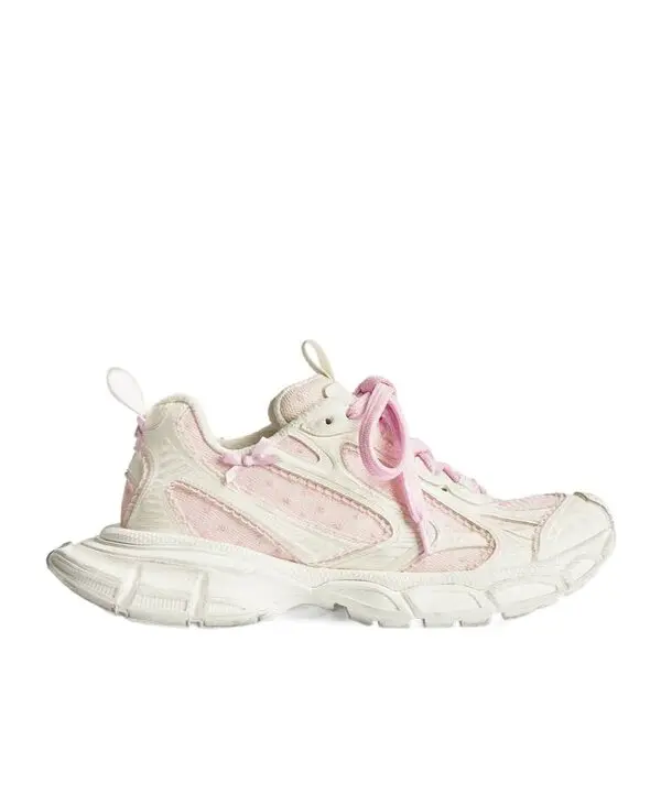 Balenciaga 3xl Tulle Sneaker - White/pink