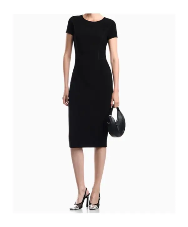 Emporio Armani Short-sleeve Fitted Dress