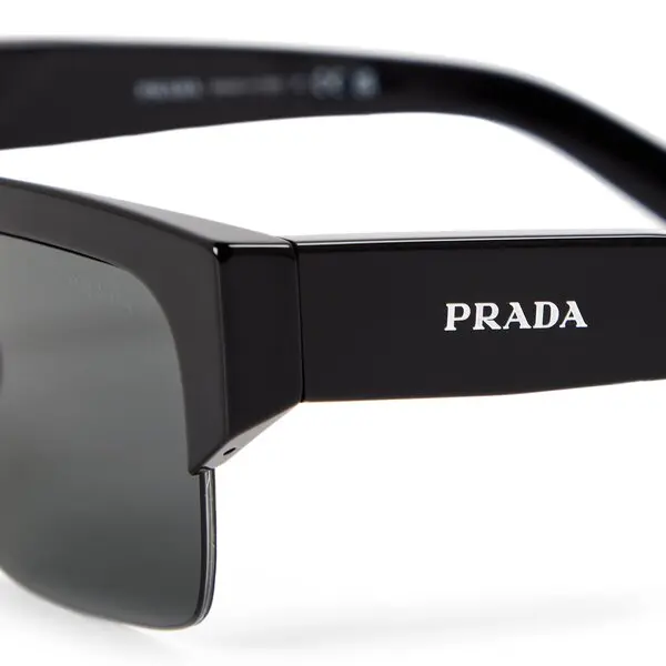 Prada Semirimless Square Sunglasses