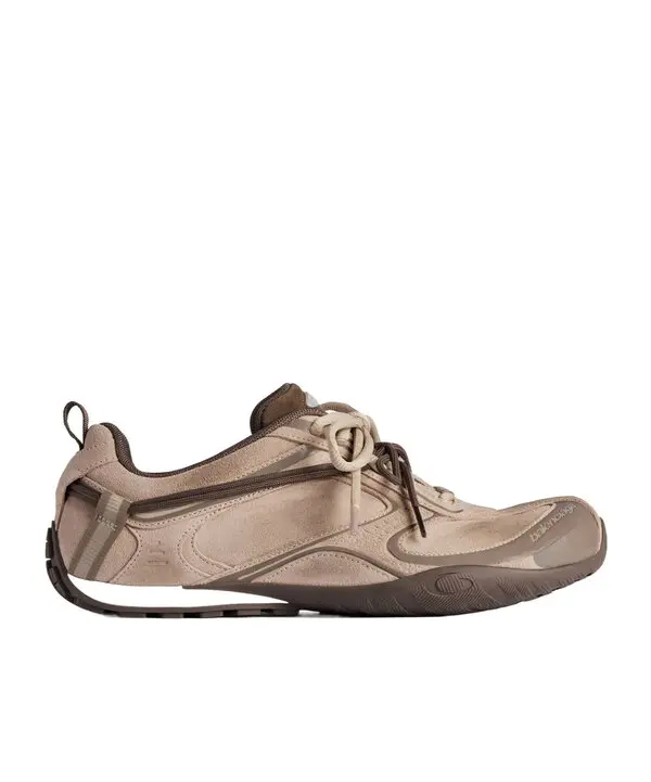 Balenciaga Radar Velvety Sneakers - Beige/brown