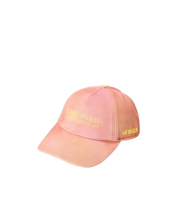 Palm Angels Gradient Printed Baseball Cap - Orange