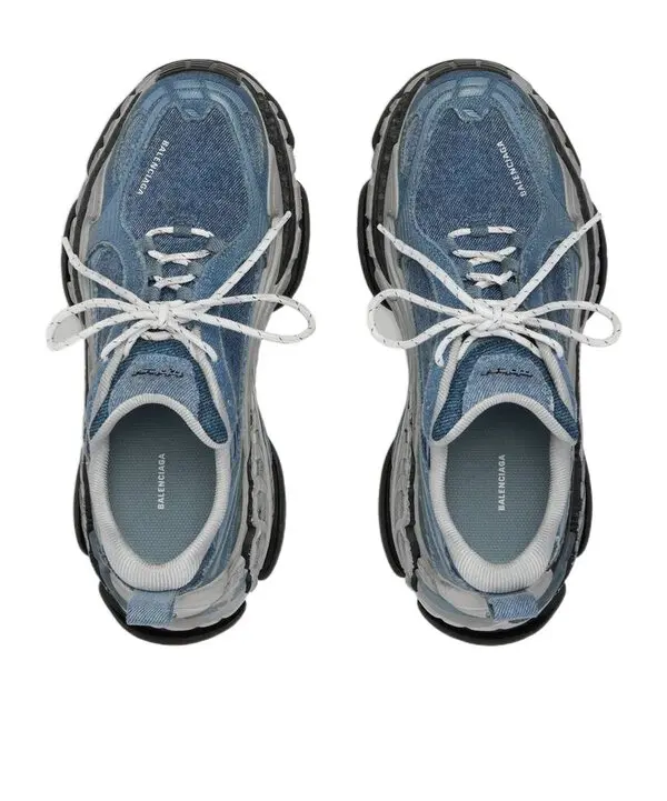 Balenciaga Triple S.2 Denim Sneakers - Blue